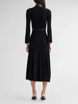 Simkhai Ismelle Pleated Midi Dress