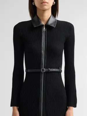 Simkhai Ismelle Pleated Midi Dress - Black