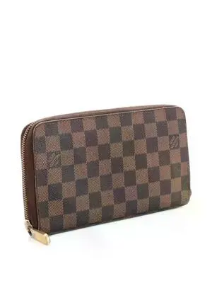 LOUIS VUITTON Zippy Organizer Damier Small Wallets - Brown