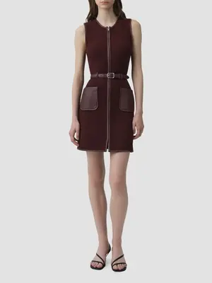 Simkhai Viretta Rib-knit Mini Dress - Fig