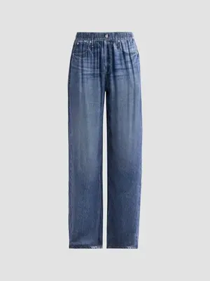 Rag & Bone Rb Miramar Slink Printed Wide-leg Pull-on Pants