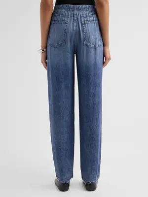 Rag & Bone Rb Miramar Slink Printed Wide-leg Pull-on Pants
