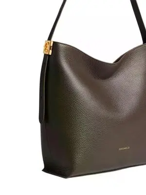 COCCINELLE C-me Lock Leather Shoulder Bag