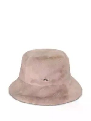 Herno Faux-fur Bucket Hat - Neutrals