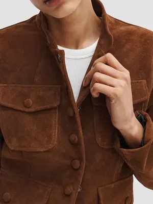 Rag & Bone Mercer Suede Blazer