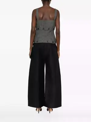 FERRAGAMO Mouliné Button-up Top