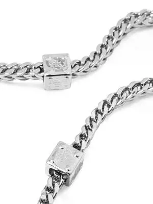 Guess Logo-engraved Curb-chain Bracelet