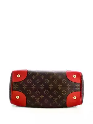 LOUIS VUITTON Retiro Nm Handbag Monogram Canvas And Leather Satchel - Red