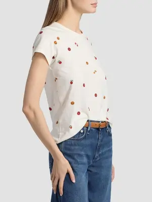 Rag & Bone Baby Tomato Pima Cotton Jersey T-shirt