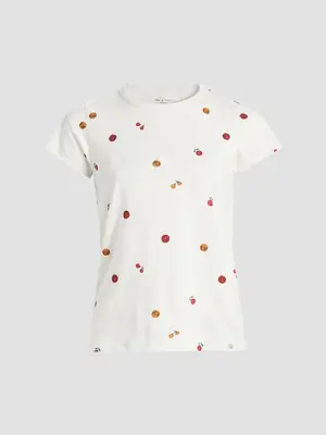 Rag & Bone Baby Tomato Pima Cotton Jersey T-shirt - Ecru