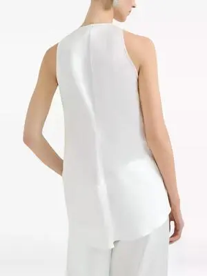 Brunello Cucinelli V-neck Sleeveless Blouse
