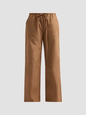 Rag & Bone Claire Taffeta Drawstring Pants - Camel