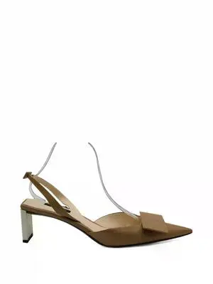 LOUIS VUITTON Bow D'orsay Sandals - Neutrals