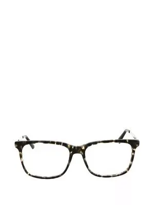 Guess Tortoiseshell-effect Rectangle-frame Glasses - Silver