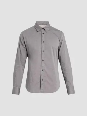 Rag & Bone Tomlin Cotton Dobby Shirt - Silver
