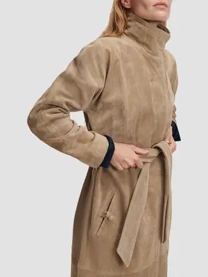 Rag & Bone Marlene Suede Trench Coat