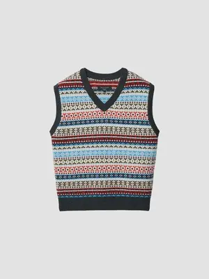 Rag & Bone Fair-isle Wool Sweater Vest - Multi