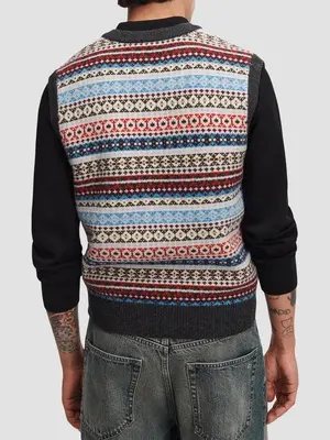 Rag & Bone Fair-isle Wool Sweater Vest