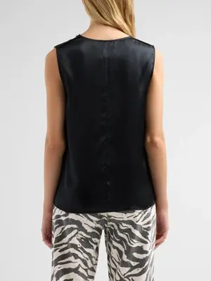 Rag & Bone Vinnie Sleeveless Silk Blouse