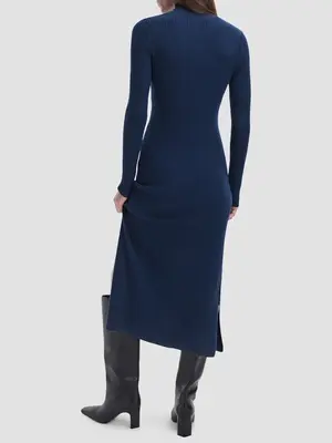Rag & Bone Lucy Rib-knit A-line Midi Dress