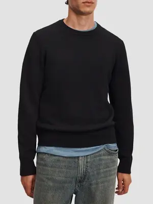 Rag & Bone 365 Merino Wool Sweater - Black
