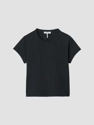 Rag & Bone Kelly Perfect Cotton Crewneck T-shirt - Black