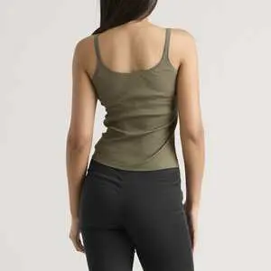 FRUITY BOOTY Intimo Lace Trim Tank Top - Grey