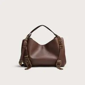 DIESEL® D-one Tophandle Medium Bag - Leather Brown