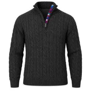 KOY CLOTHING Charcoal Cable Knit