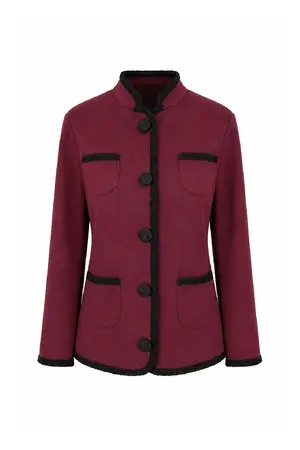 CONQUISTA Contrast-trim Four-pocket Jacket