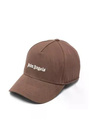 Palm Angels Logo-embroidered Baseball Cap - Brown