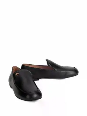 Moschino Heart-motif Leather Loafers