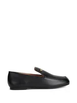 Moschino Heart-motif Leather Loafers - Black