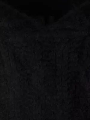 Rick Owens Ribbed-knit Hooded Top