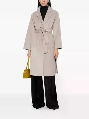 SEA WING Belted Button-cuff Coat