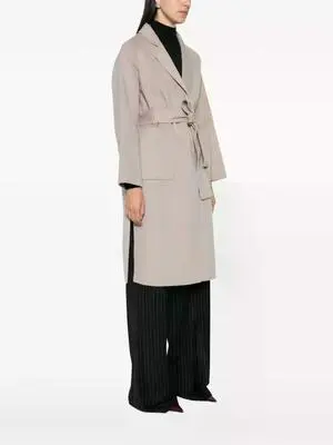SEA WING Belted Button-cuff Coat