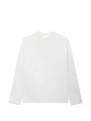 ESSENTIALS Logo-print Long-sleeve T-shirt - Grey