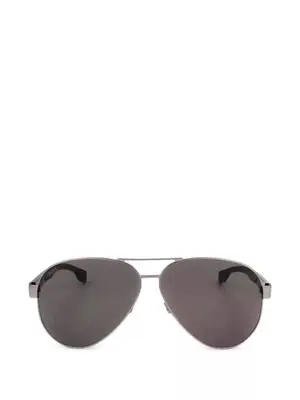 BOSS Double-bridge Pilot-frame Sunglasses - Grey