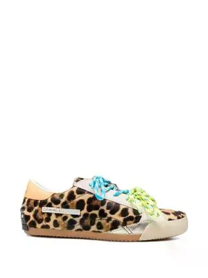 CRIME LONDON Leopard-print Sneakers - Brown