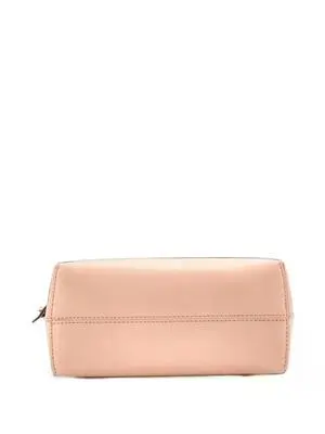 Fendi Logo The Way Embossed Leather Mini Satchel