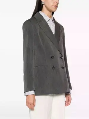 PENNYBLACK Double-breasted Herringbone-pattern Blazer