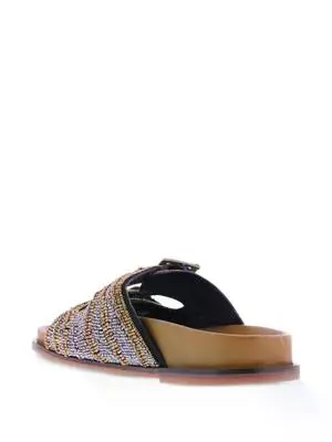 INUOVO Bead-embellished Buckled Sandals