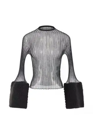 CFCL Ribbed-knit Long-sleeve Top