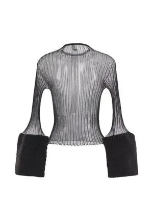 CFCL Ribbed-knit Long-sleeve Top