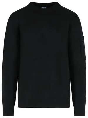 C.P. COMPANY Wool Blend Sweater - Black