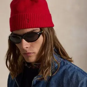 Ralph Lauren Wool-cashmere Beanie - Red