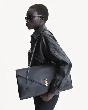 Saint Laurent Simone Large In Soft Leather