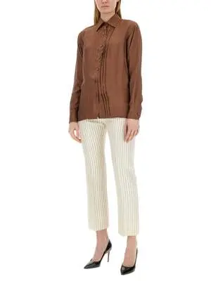 TOM FORD Twill Shirt - Brown