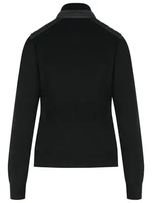 Moncler Virgin Wool Blend Padded Cardigan