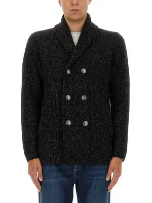 Brunello Cucinelli Double-breasted Cardigan - Blue